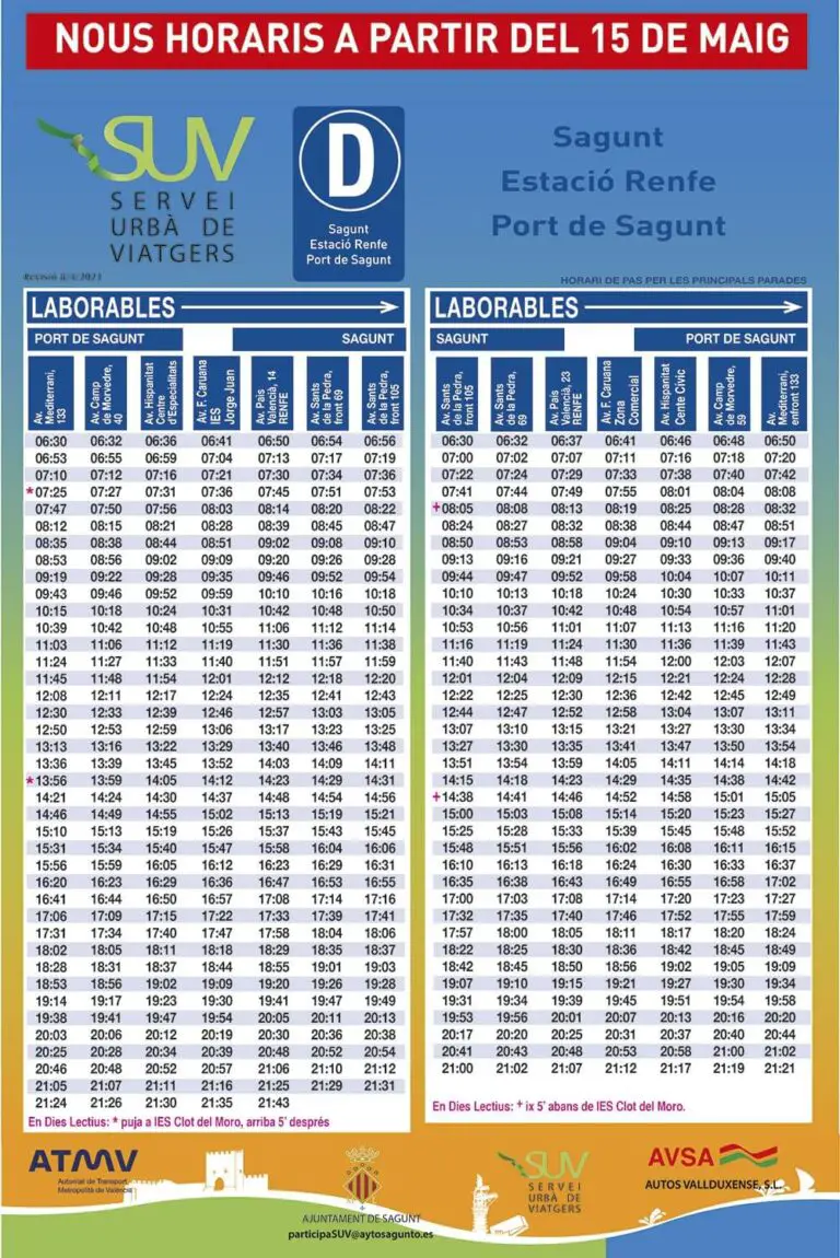 Autobuses AVSA: Horarios, Billetes, Teléfono 【 ️2026】