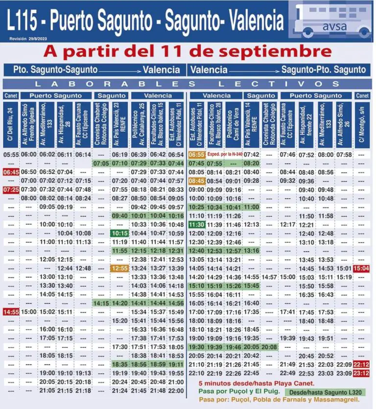 Autobuses AVSA: Horarios, Billetes, Teléfono 【 ️2026】